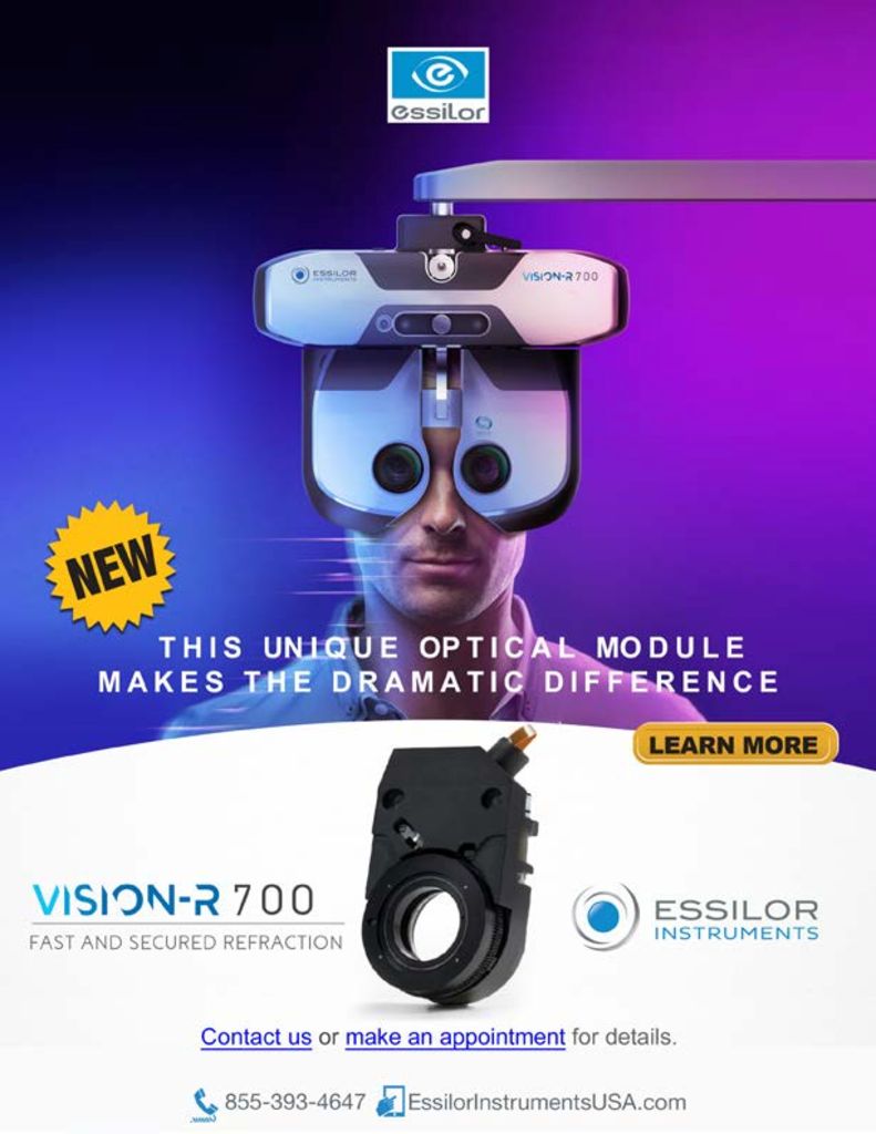 Vision-R 700 Refraction System - Essilor Instruments USA