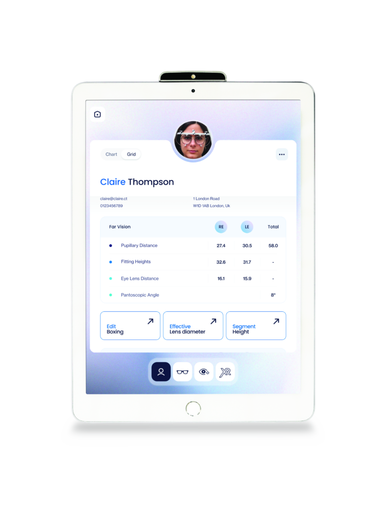 EYE-RULER 2 w iPad - Essilor Instruments USA