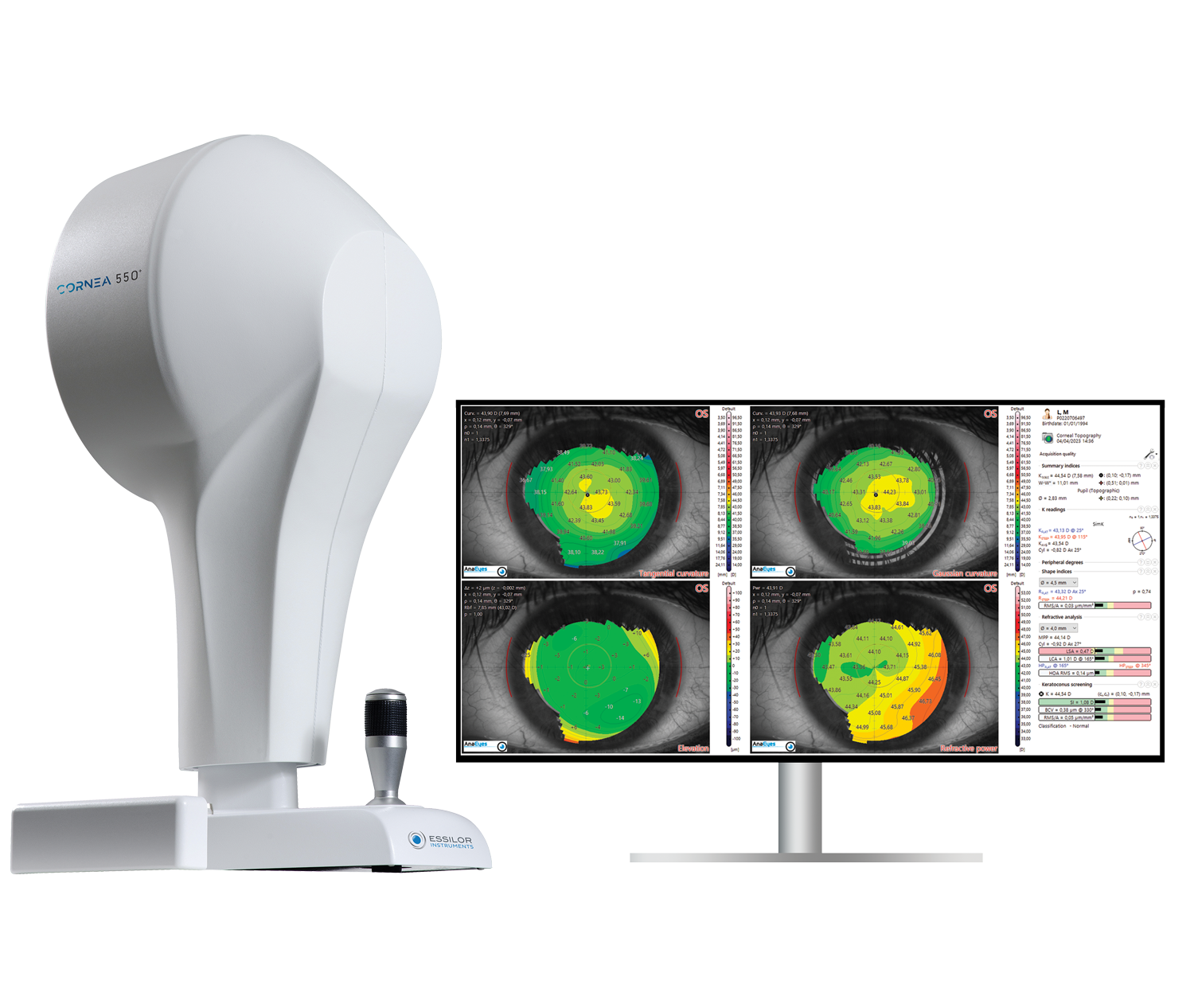 CORNEA 550+ Corneal Topographer - Essilor Instruments USA